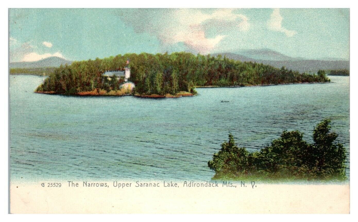 Early 1900s The Narrows, Upper Saranac Lake, Adirondacks, NY Postcard ...