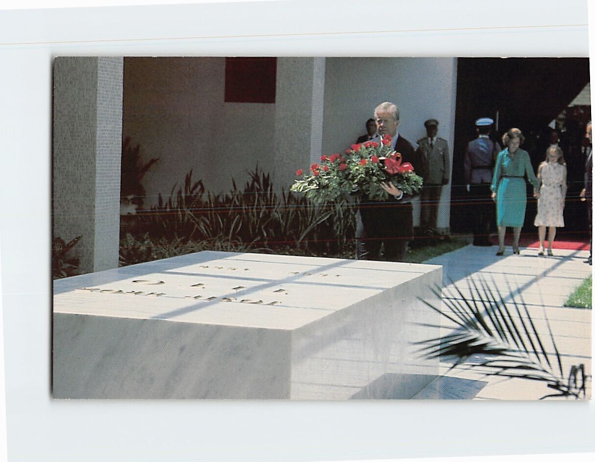 Postcard Pres. Jimmy Carter Places Floral Wreath on the Tomb of Josip ...