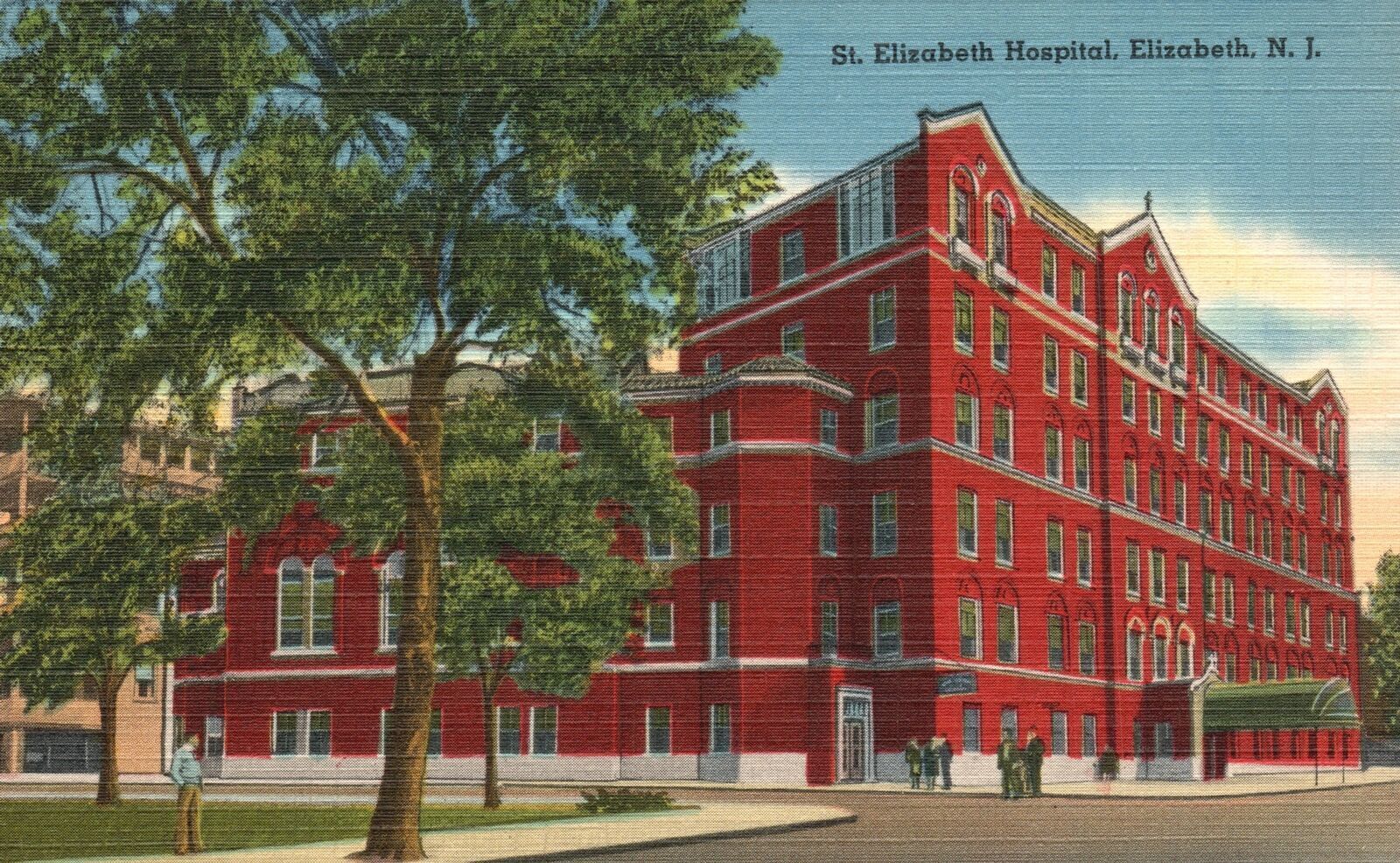 Vintage Postcard St. Elizabeth Hospital Medical Building Elizabeth New ...