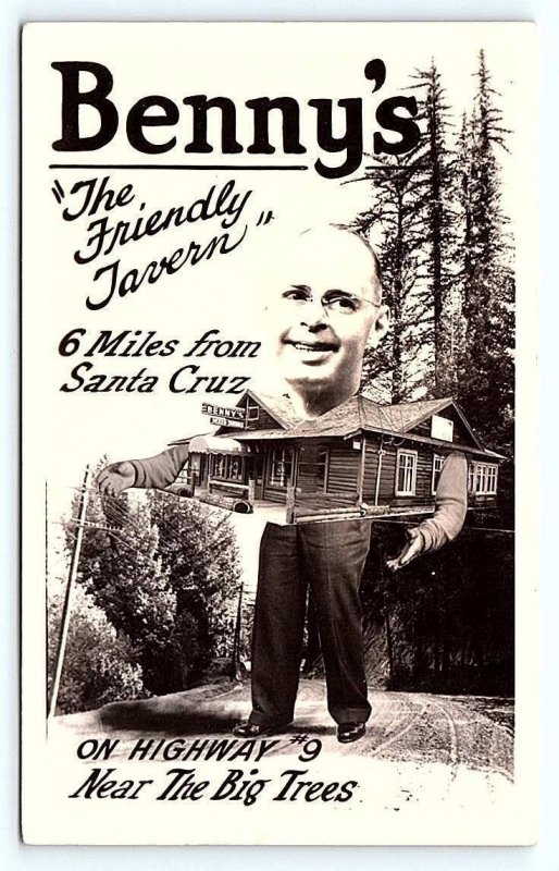 RPPC FELTON?, CA California ~ BENNY'S TAVERN c1940s Scarce Roadside ...