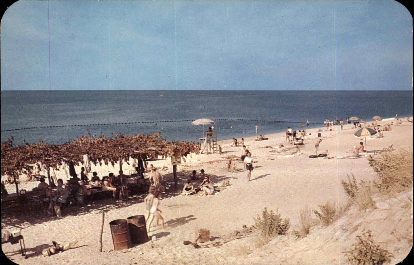 Riverhead Long Island New York NY Reeves Beach c1950s-60s Postcard ...