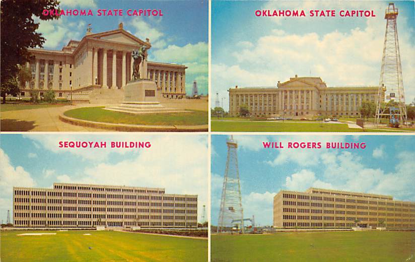 Oklahoma State Capitol Building Sequoyah And Will Rogers Building ...