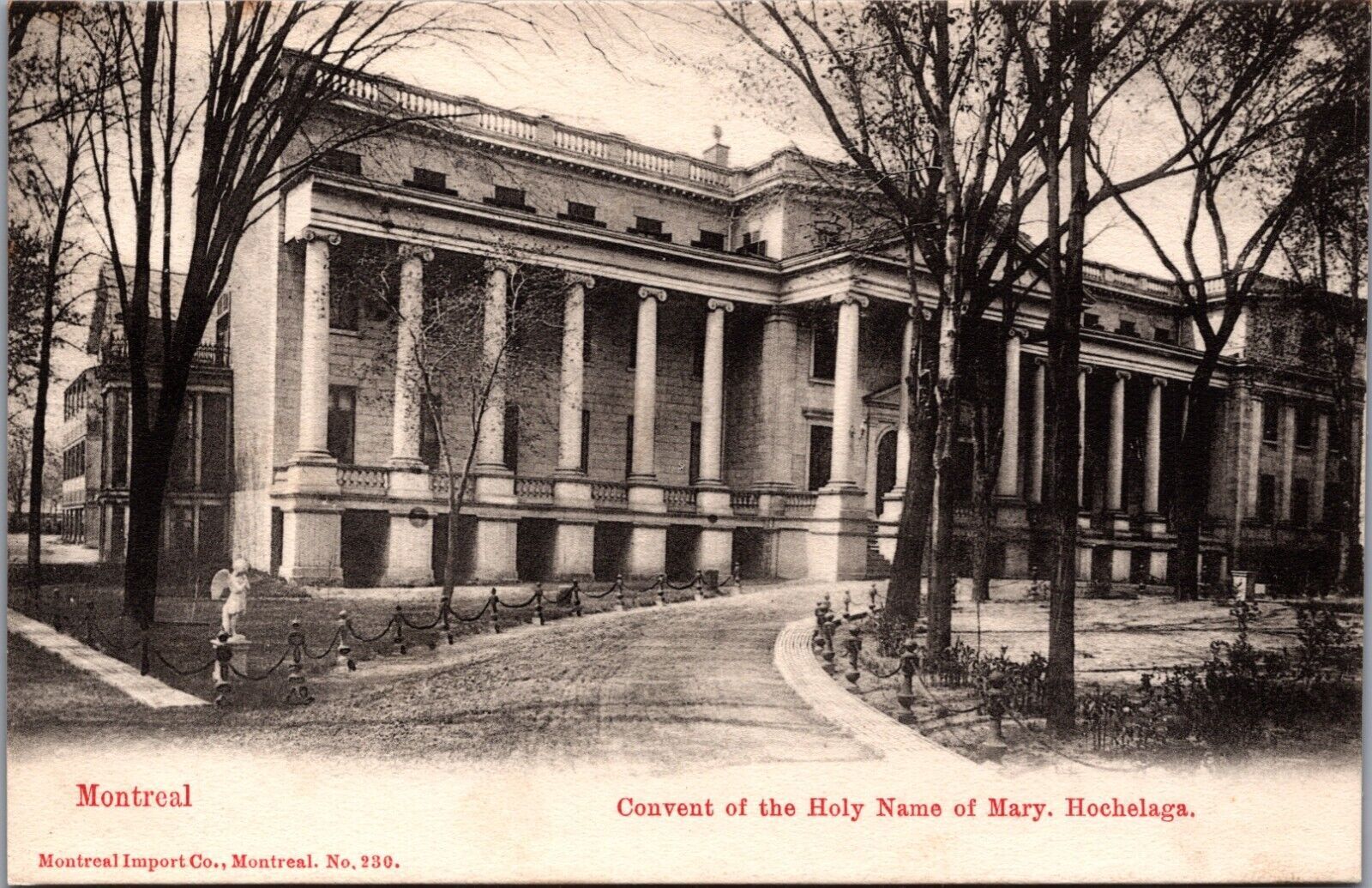 Canada Montreal Convent of the Holy Name of Mary Hochelaga Vintage ...