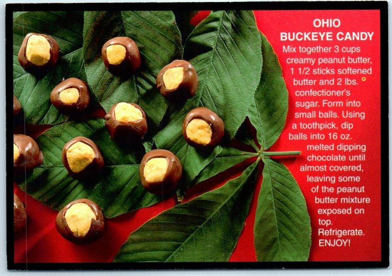 Postcard - Ohio Buckeye Candy Recipe | United States - Ohio - Other ...