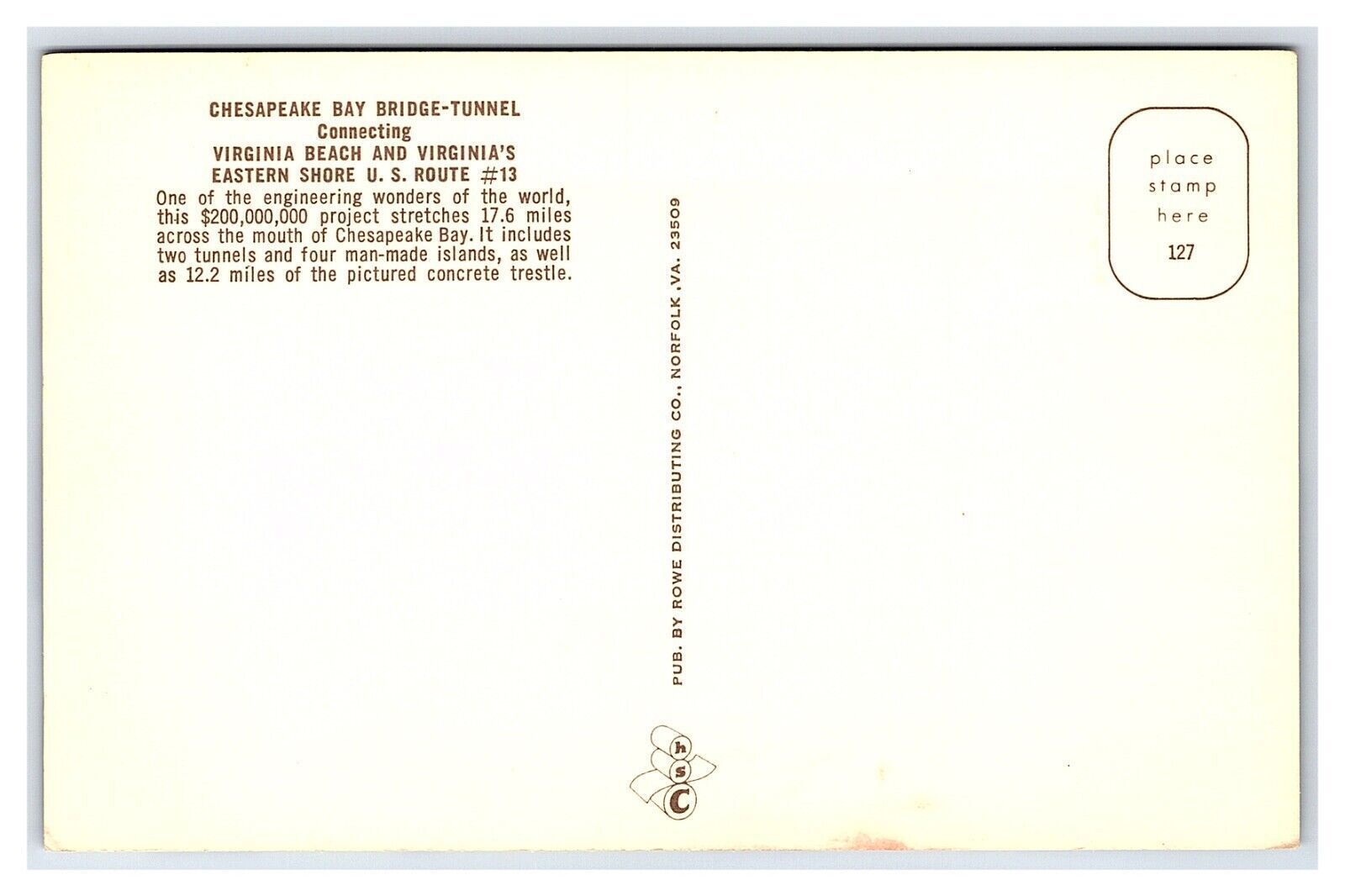 Chesapeake Bay Bridge-Tunnel Connecting Virginia Beach & Eastern Shore ...