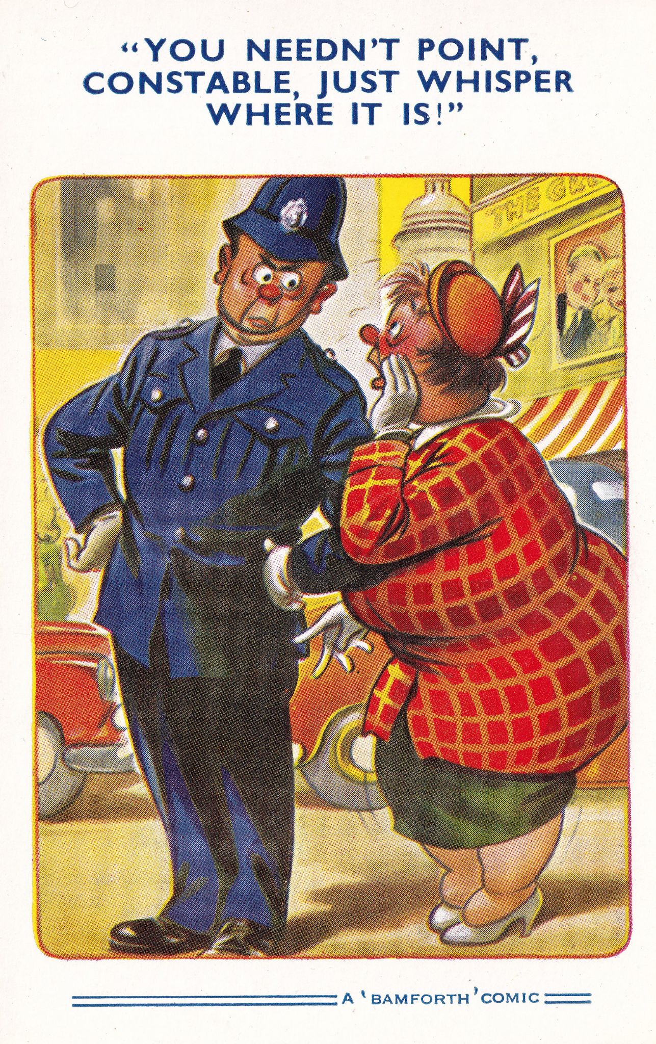 Bamforth Traffic Police Policeman Comic Humour Old Postcard | Topics ...