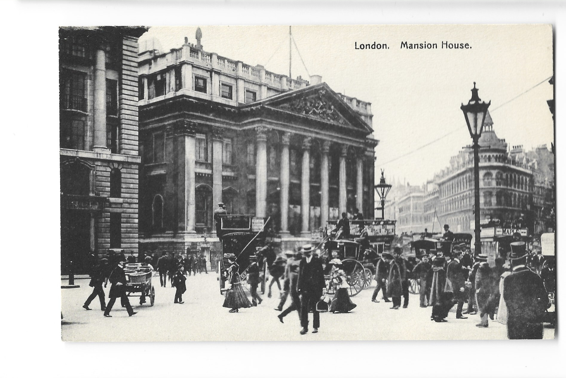 188, England, London, Mansion House, Street View, Circa 1920. | Europe ...