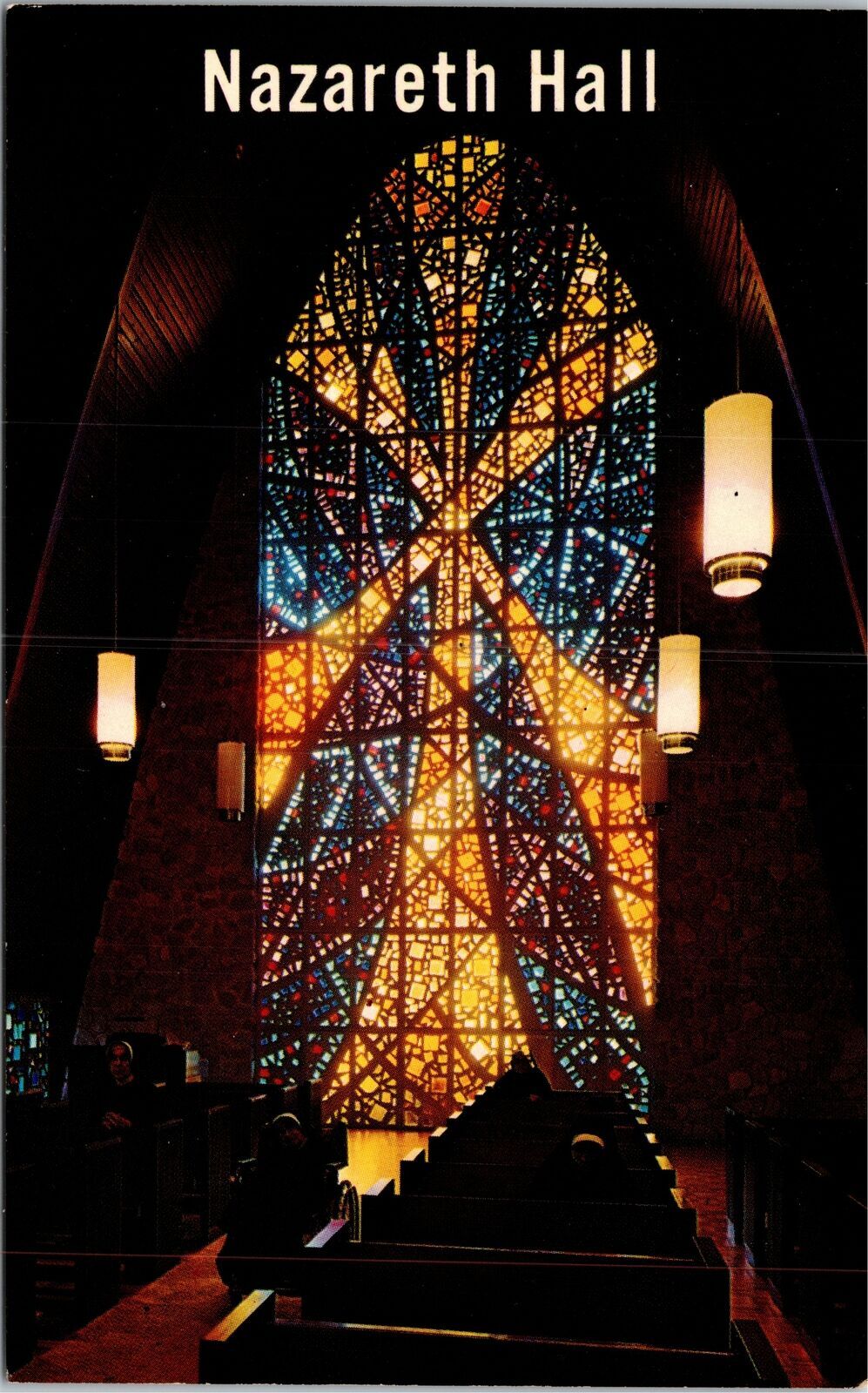 Vintage Standard Size Postcard the Chapel of Nazareth Hall at EI Paso ...