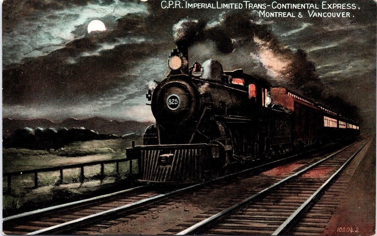 CPR Imperial Ltd Trans-Continental Express Train Montreal Vancouver ...