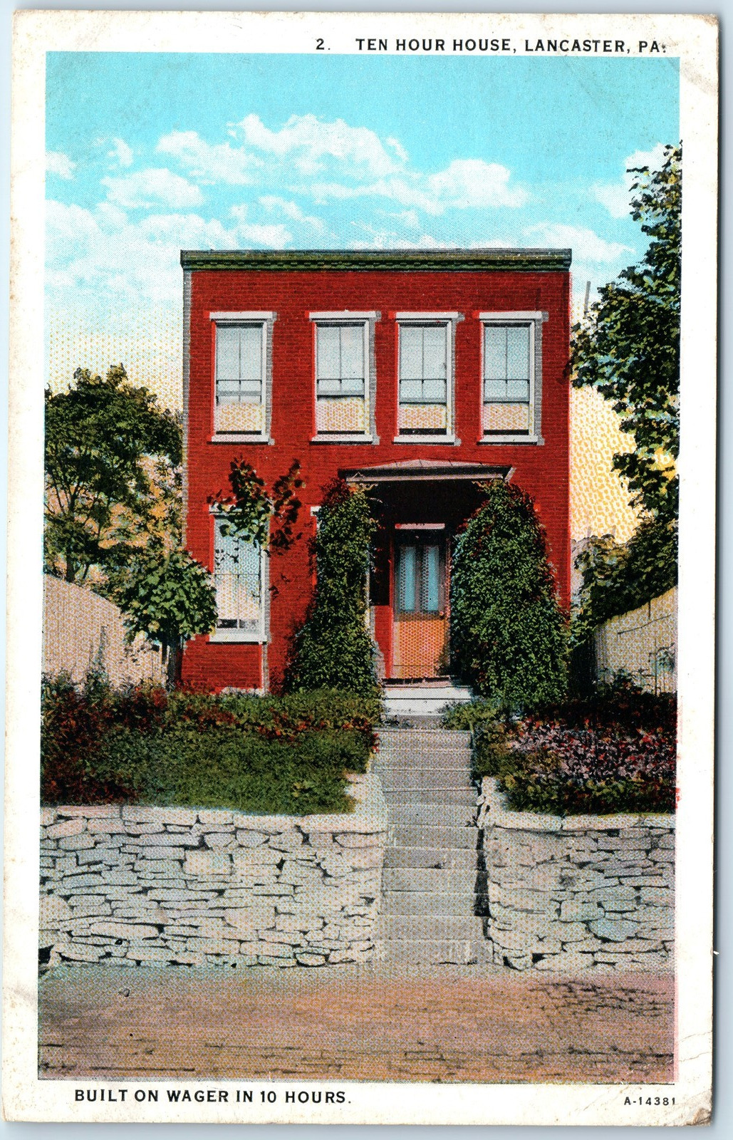 c1910s Lancaster, PA Ten Hour House PC Built Construction Benjamin ...