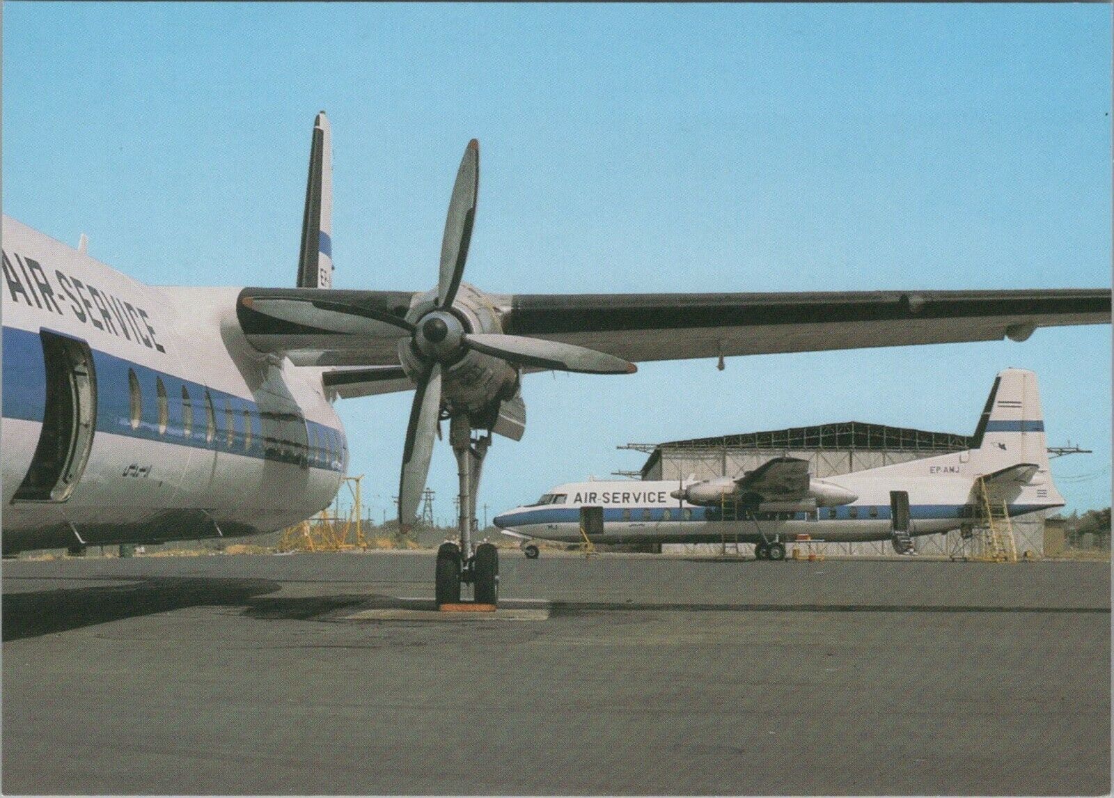Aviation Postcard -Air Service, Co - Fairchild Hiller FH-227B Aeroplane ...