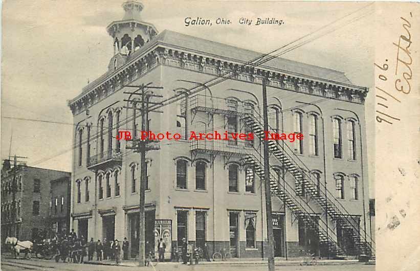 OH, Galion, Ohio, City Building, Exterior Scene, Camp Belle Bookstore ...