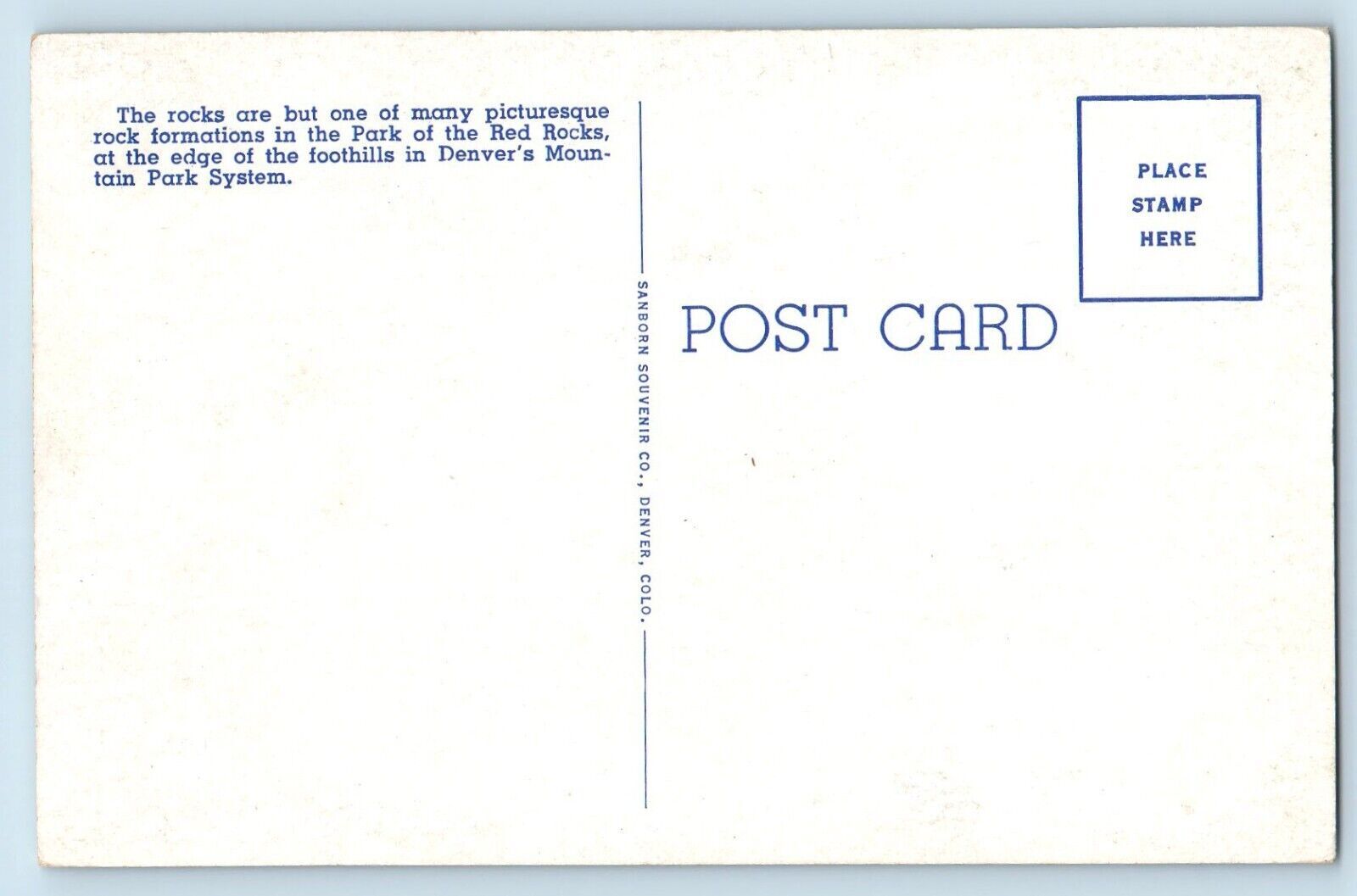 Denver Mountain Parks CO Postcard Sinking Titanic And Iceberg Park Of ...