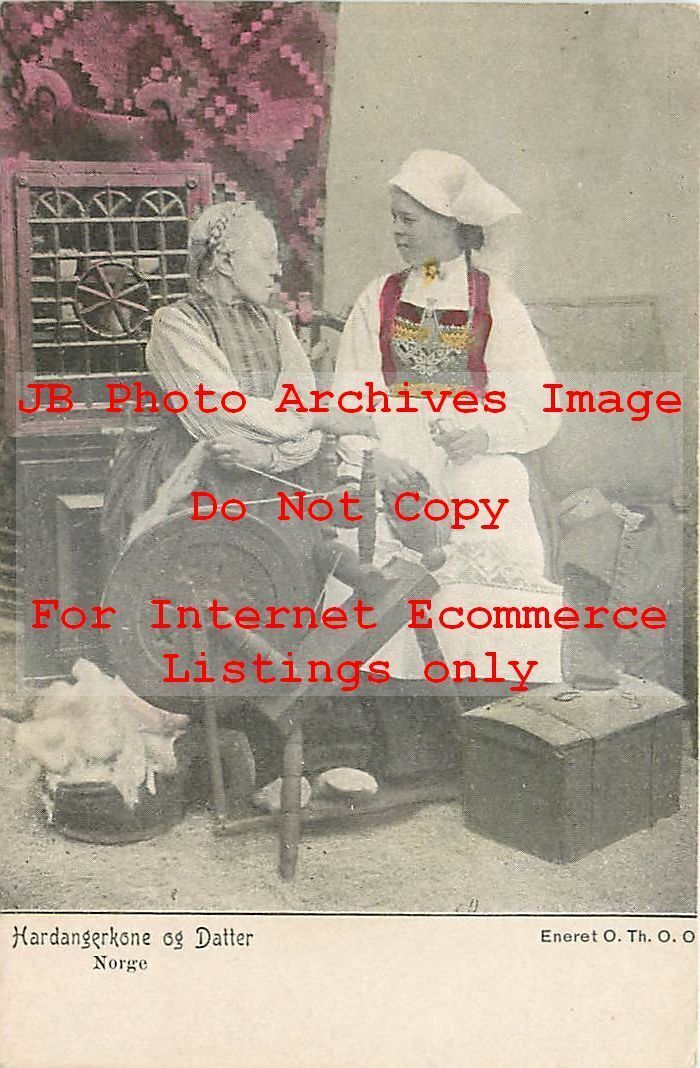 Native Ethnic Culture Costume, Norway, Hardangerkone og Datter | Europe ...