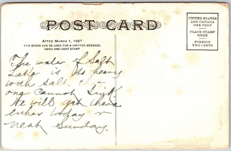 Saltair Bathing Pavilion Great Salt Lake Utah Postcard | United States ...