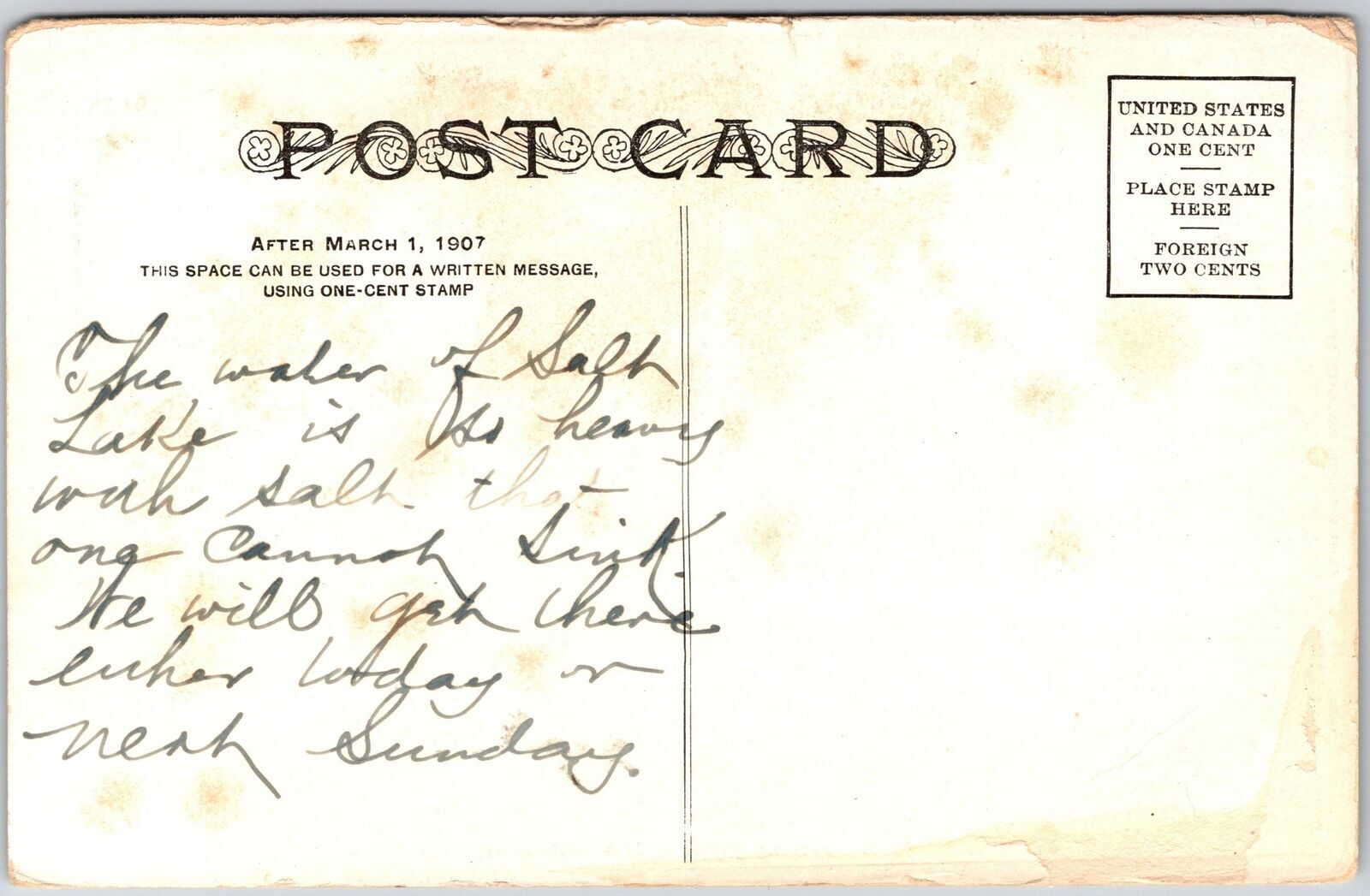 Saltair Bathing Pavilion Great Salt Lake Utah Postcard | United States ...