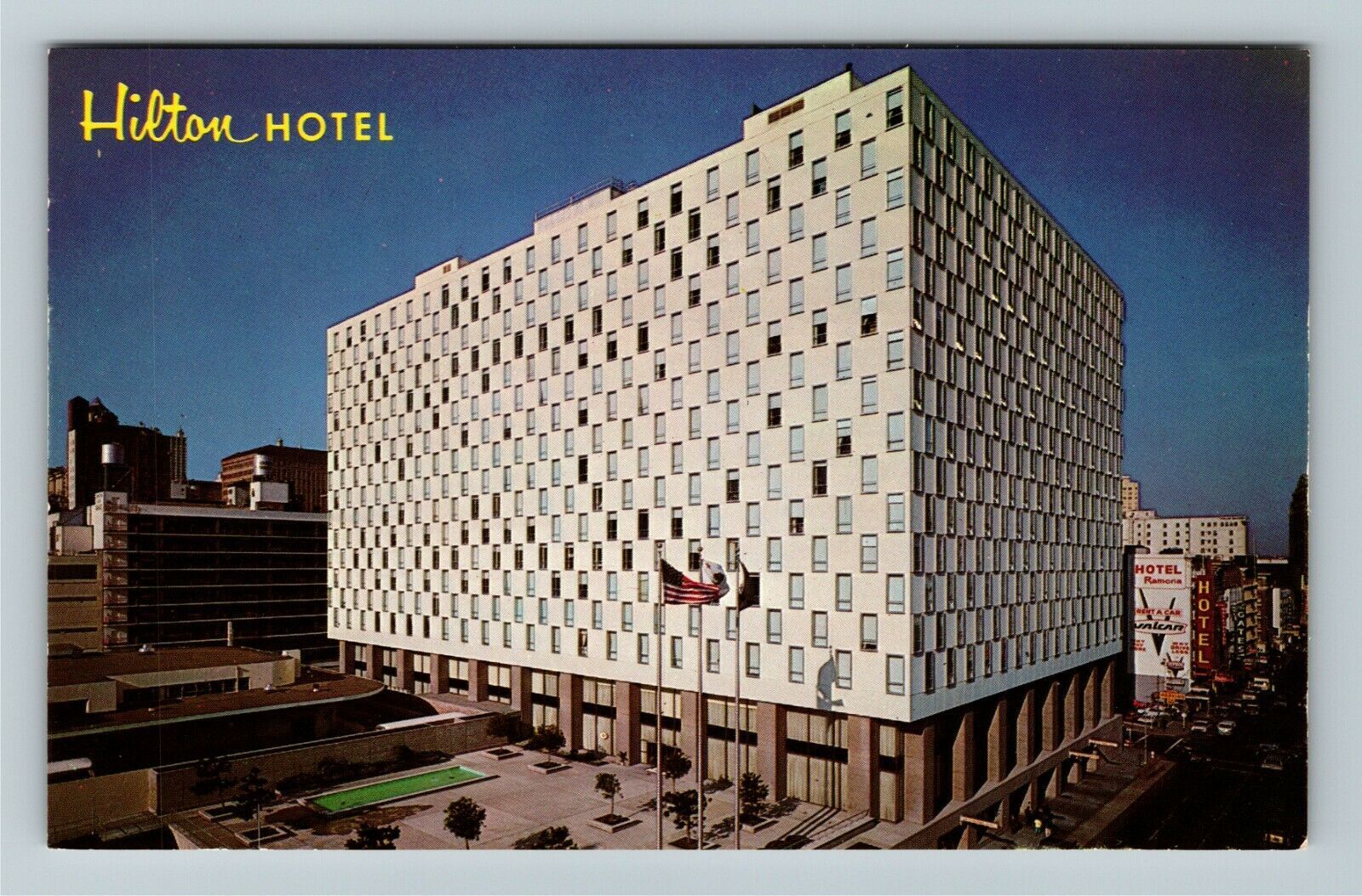 San Francisco, CA-California, Hilton Hotel, Advertising, Vintage ...
