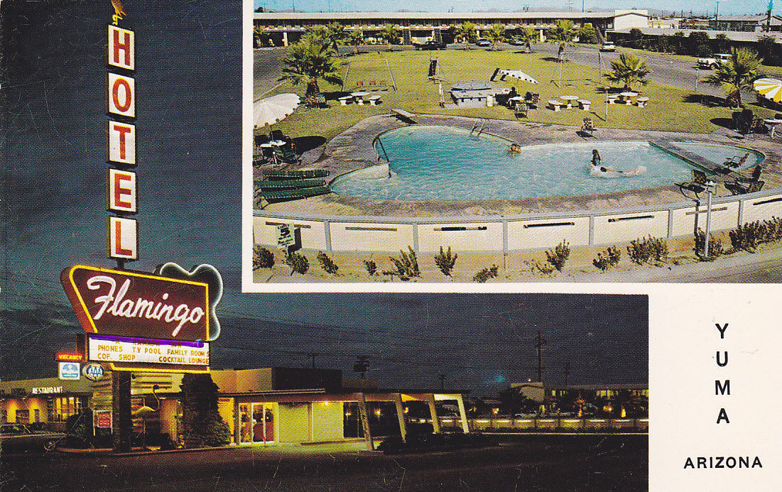 YUMA , Arizona , 50-60s; Hotel Flamingo Swimming Pool | United States ...