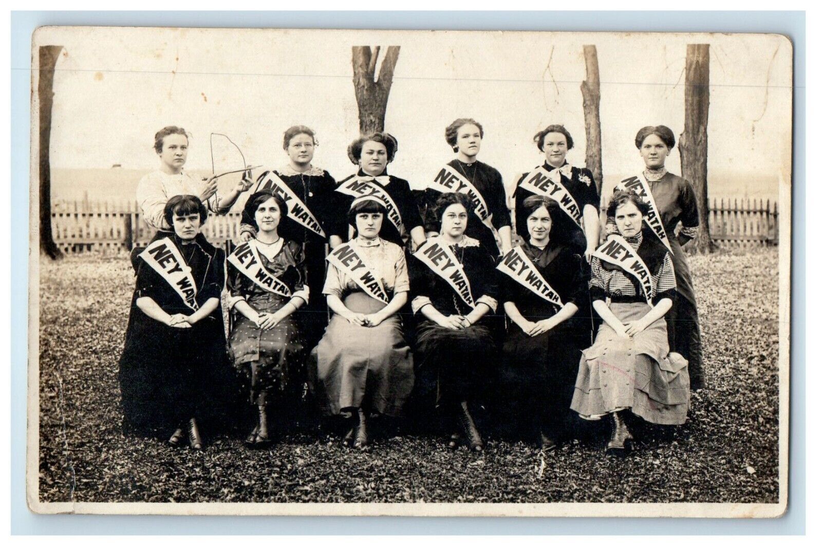 c1910 "Ney Watah" Women's Social Club Story Co. Iowa Ames RPPC Photo ...
