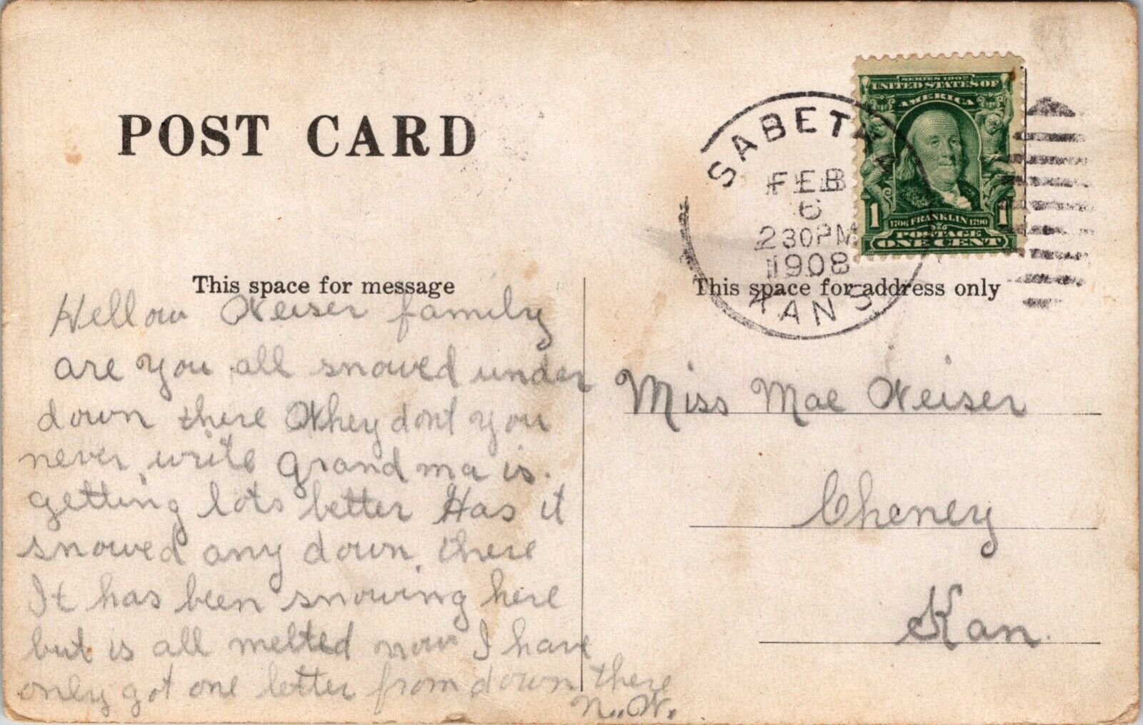 Real Photo Postcard Scene at a City Park in Sabetha, Kansas | United ...