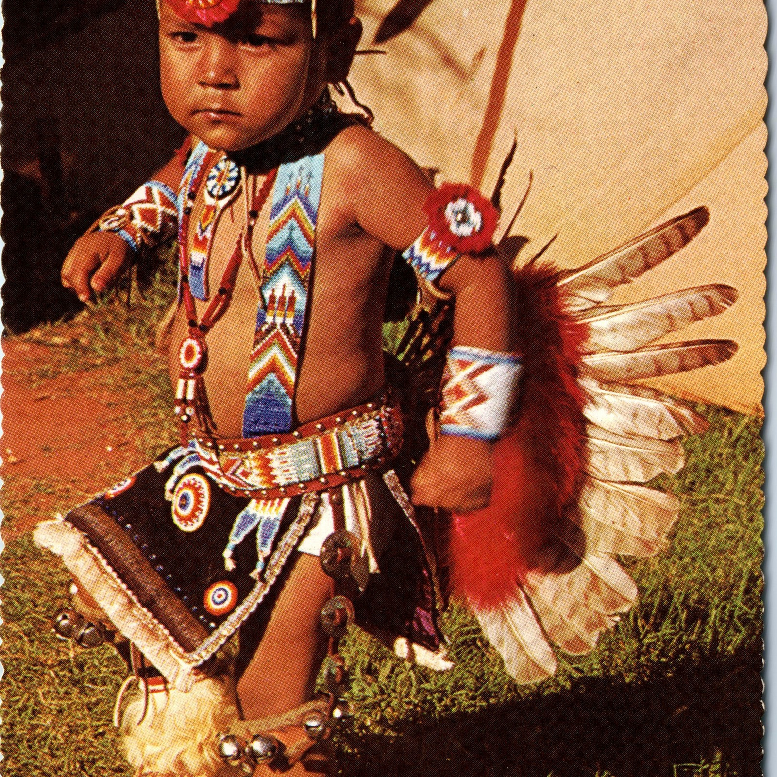 c1970s 2 Year Old Pawnee-Otoe Indian Dancer Brave Scouts Native ...