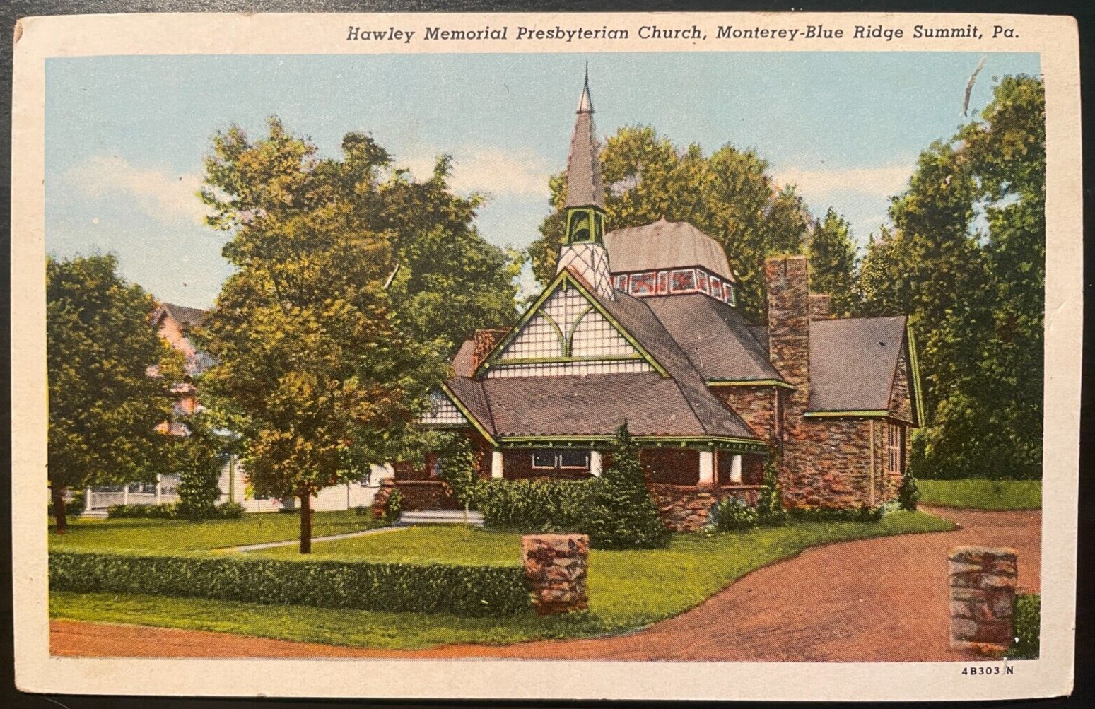 Vintage Postcard 1960 Hawley Memorial Presbyterian Church, Blue-Ridge ...