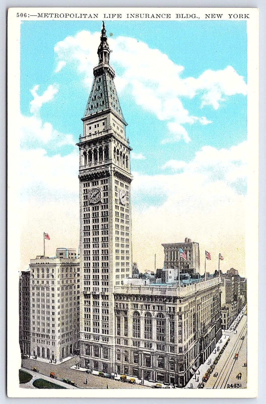 Metropolitan Life Insurance Building New York City NYC Skyscraper View ...