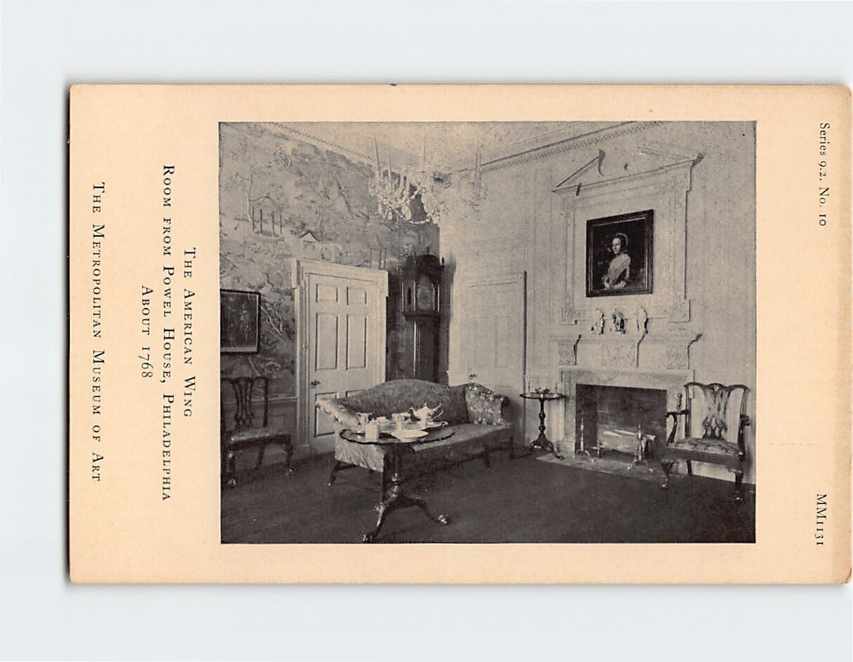 Postcard The American Wing, Room From Powel House, Philadelphia ...