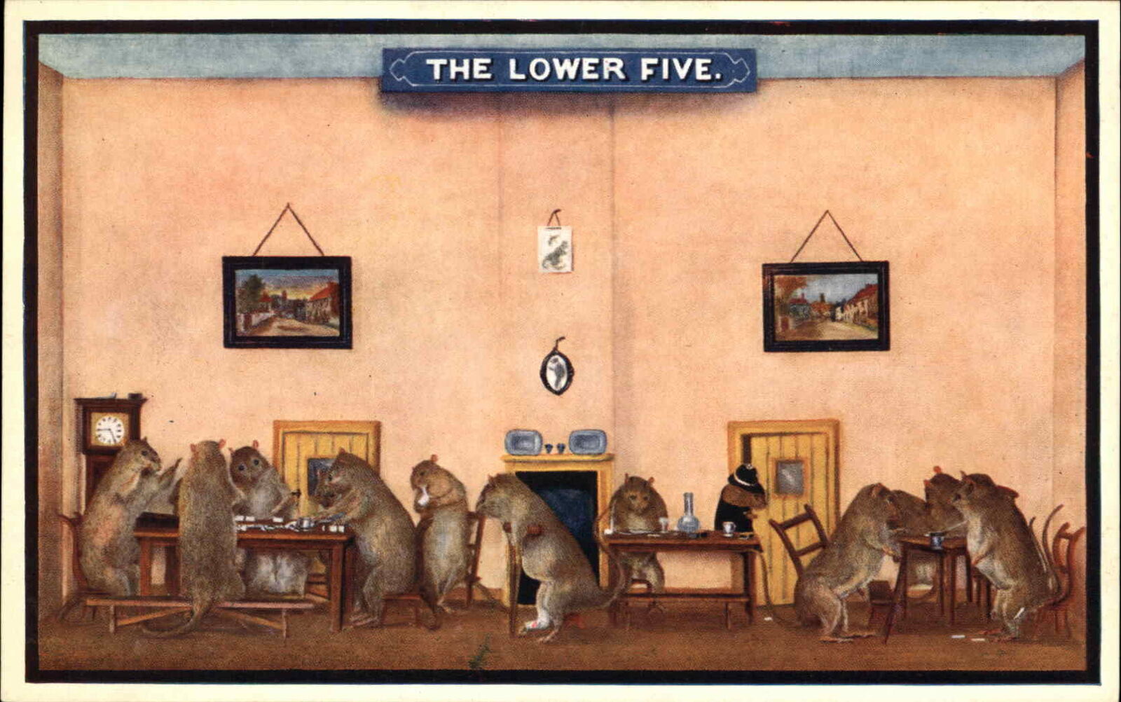 Bramber Museum Fantasy Lower Five The Rats Club Cards Beaker Vintage ...