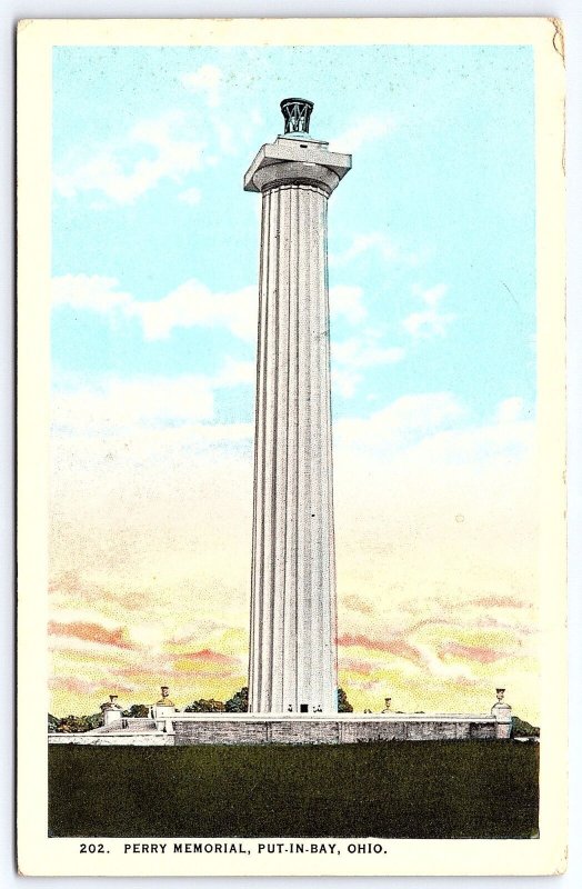 Perry Memorial Put In Bay Ohio OH Historical Tower Landmark Sunset Sky ...