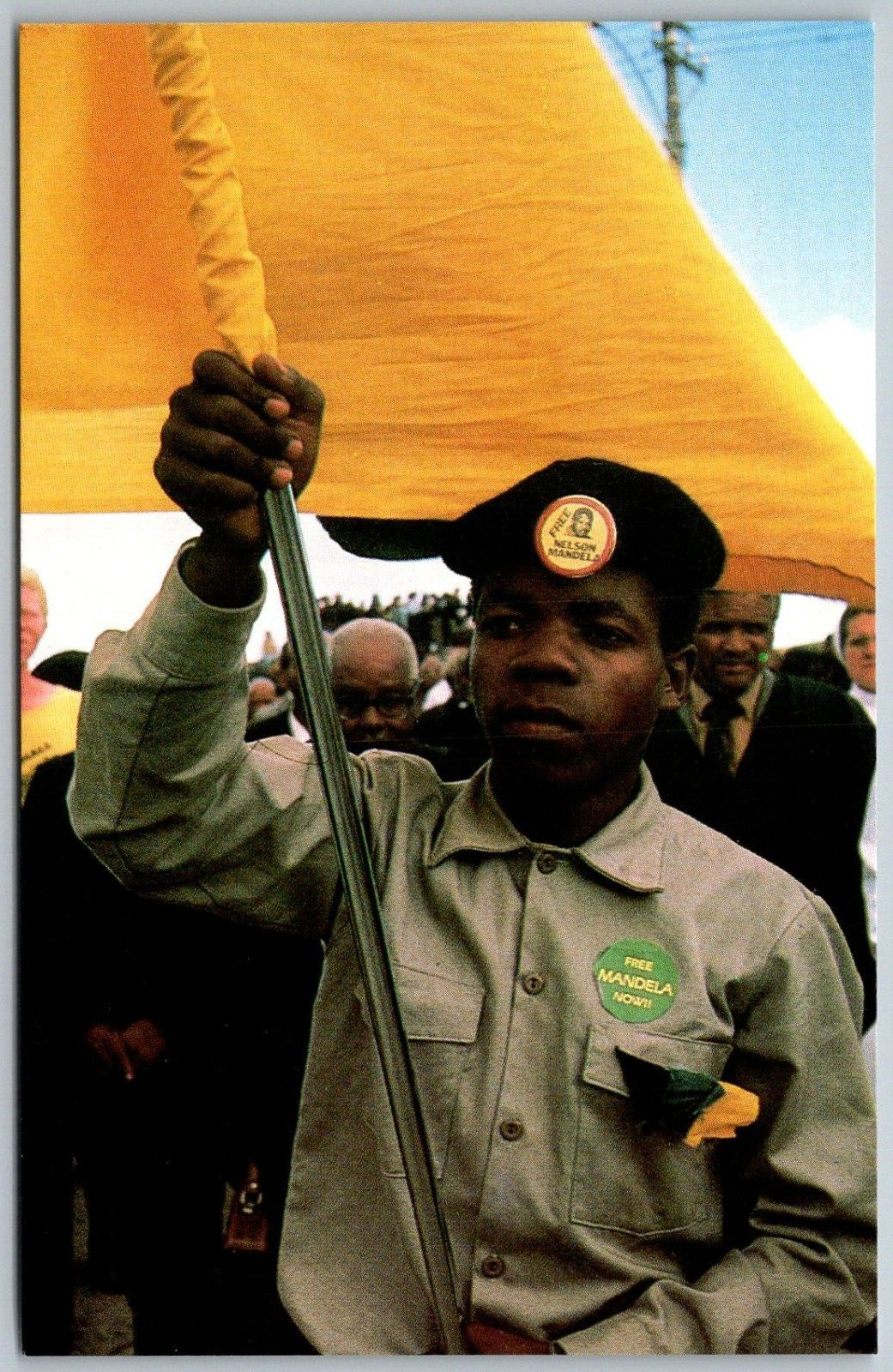 South Africa 1990s Postcard ANC Flag African National Congress Free ...
