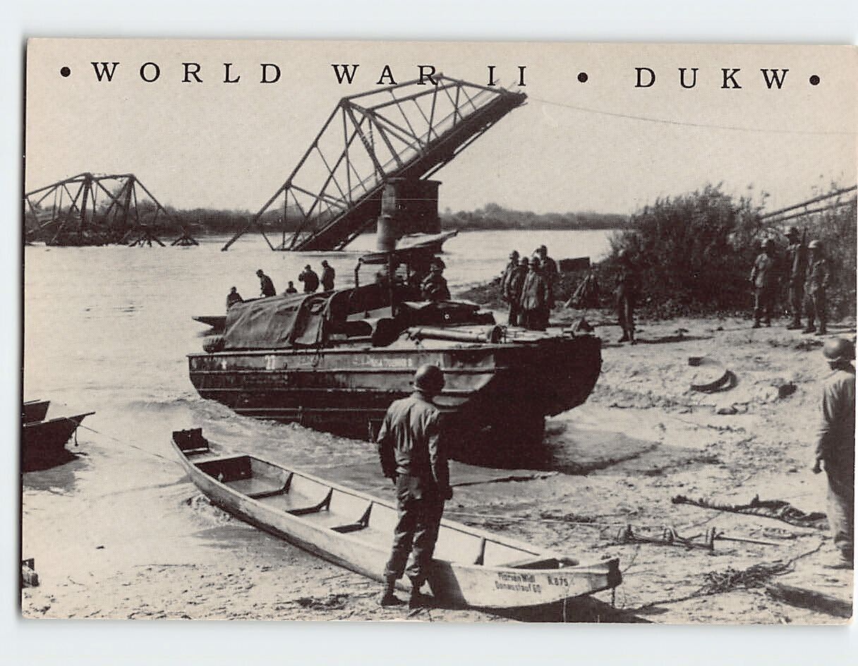 Postcard World War II, DUKW (Duck), Dells Duck Tours, Wisconsin Dells ...