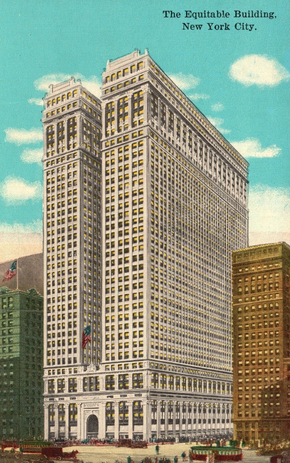 Vintage Postcard The Equitable Building Largest Business Structure New ...