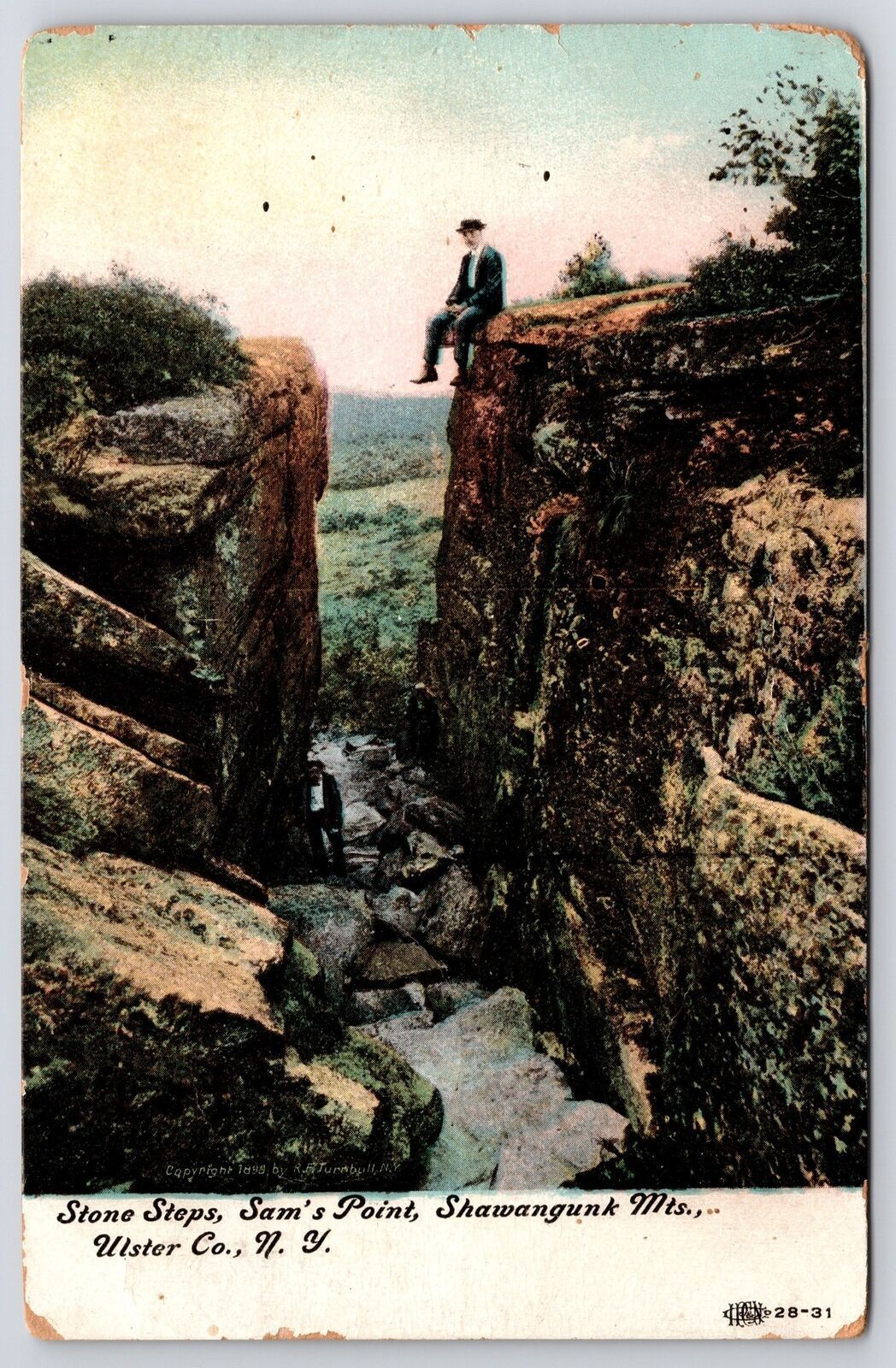 1907 Stone Steps Sam Point Shawangunk Mountains Ulster New York Posted ...
