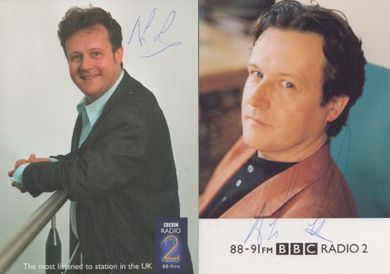 Alex Lester BBC Radio 2 Disc Jockey Two Hand Signed Cast Card s ...