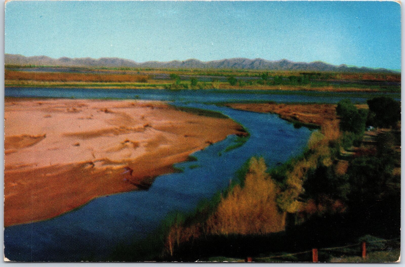 Vintage Postcard Scenic View of the Colorado River at Yuma Arizona ...