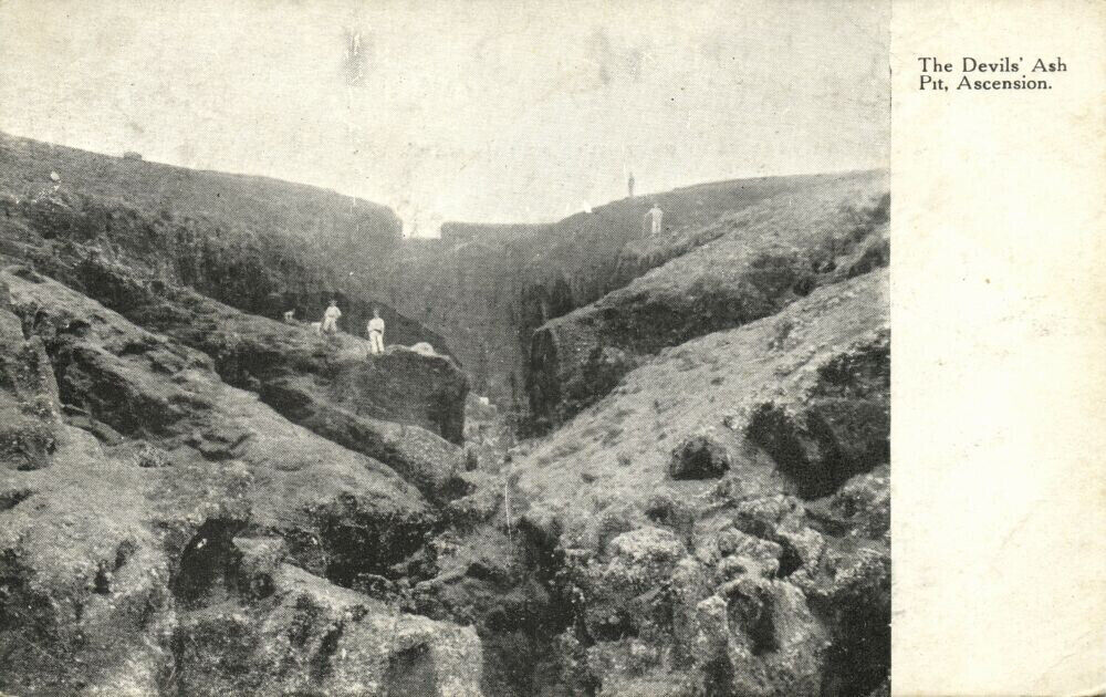 Ascension Island, The Devils' Ash Pit (1900s) Postcard | Africa ...