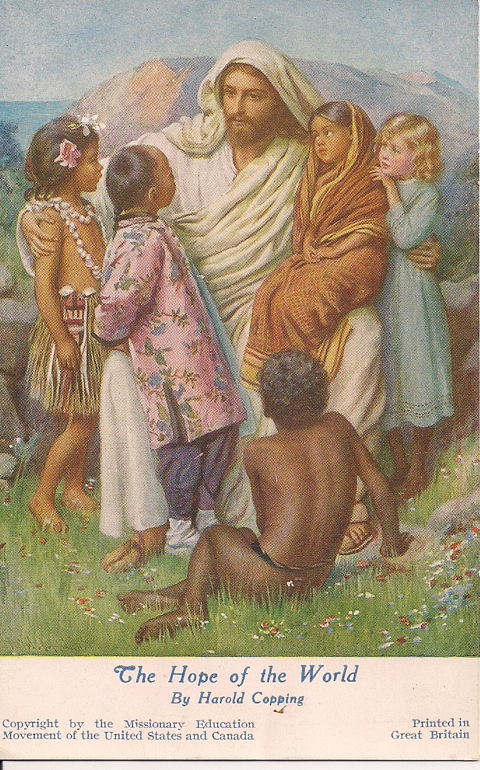 Jesus with Little Children of the World, US Canada Missionary Soc 1910 ...