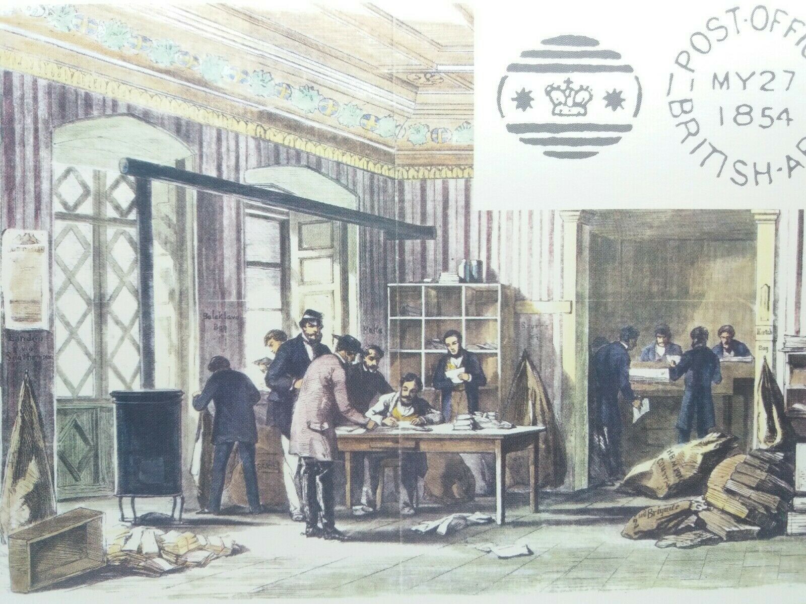 PC 24th Middlesex Rifles British Army Post Office Constantinople 1856 ...