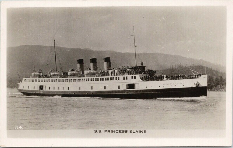 SS 'Princess Elaine' Ship Unused RPPC Postcard F94 | Other / Unsorted ...