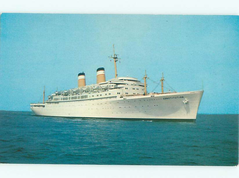 1960's BOAT SCENE The SS Constitution Cruise Ship Boat AF3936 | Topics ...