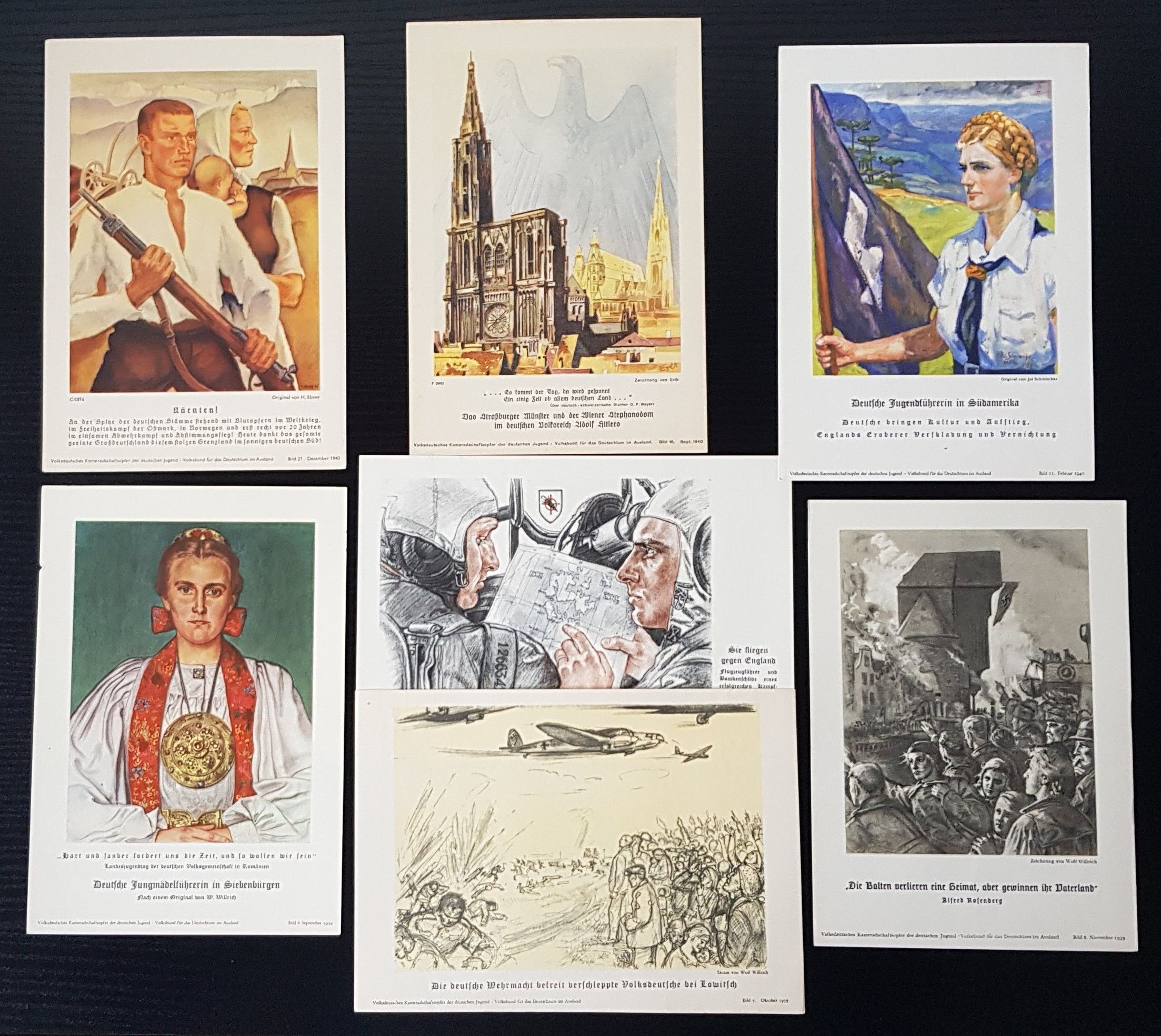 Germany Third 3rd Reich Original 21 Willrich Maxi- Card Prints ...