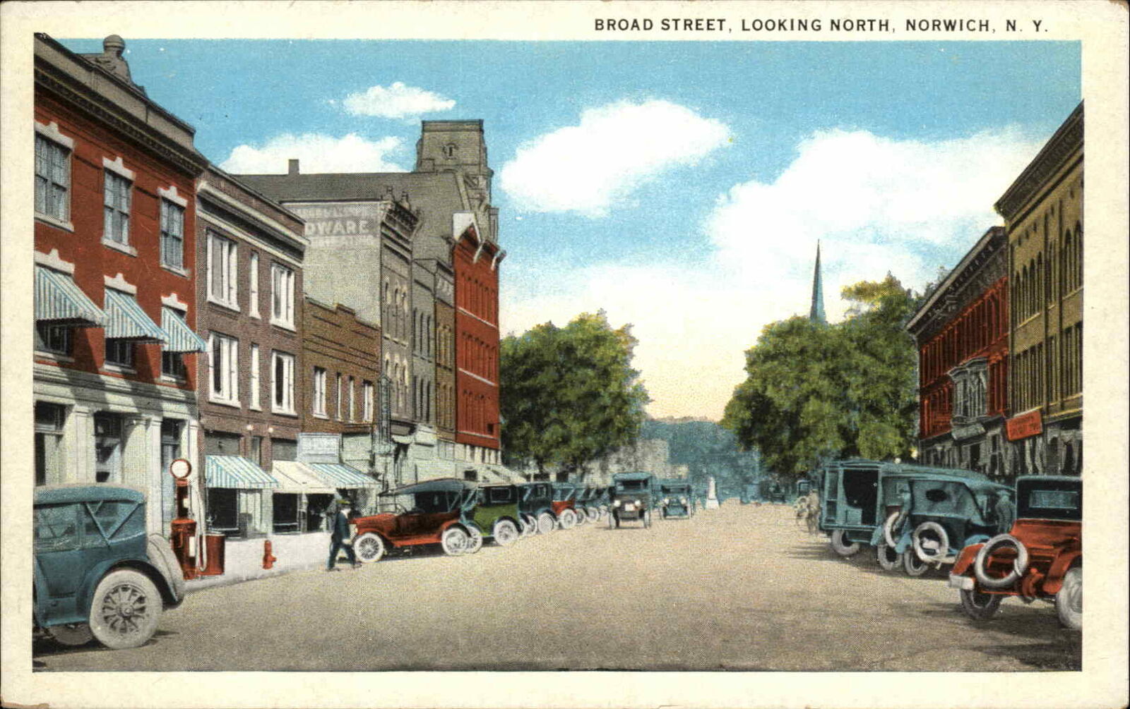 Norwich New York NY Broad Street Scene Vintage Postcard | United States ...