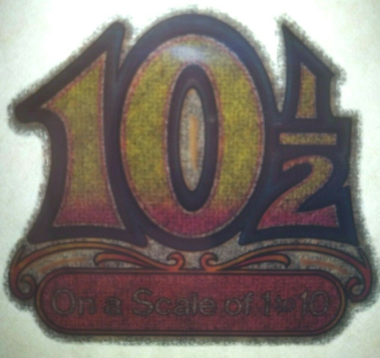 10 1/2 On A Scale Of 10 Screamin Gleamin Glitter Iron-On Decal Donruss ...