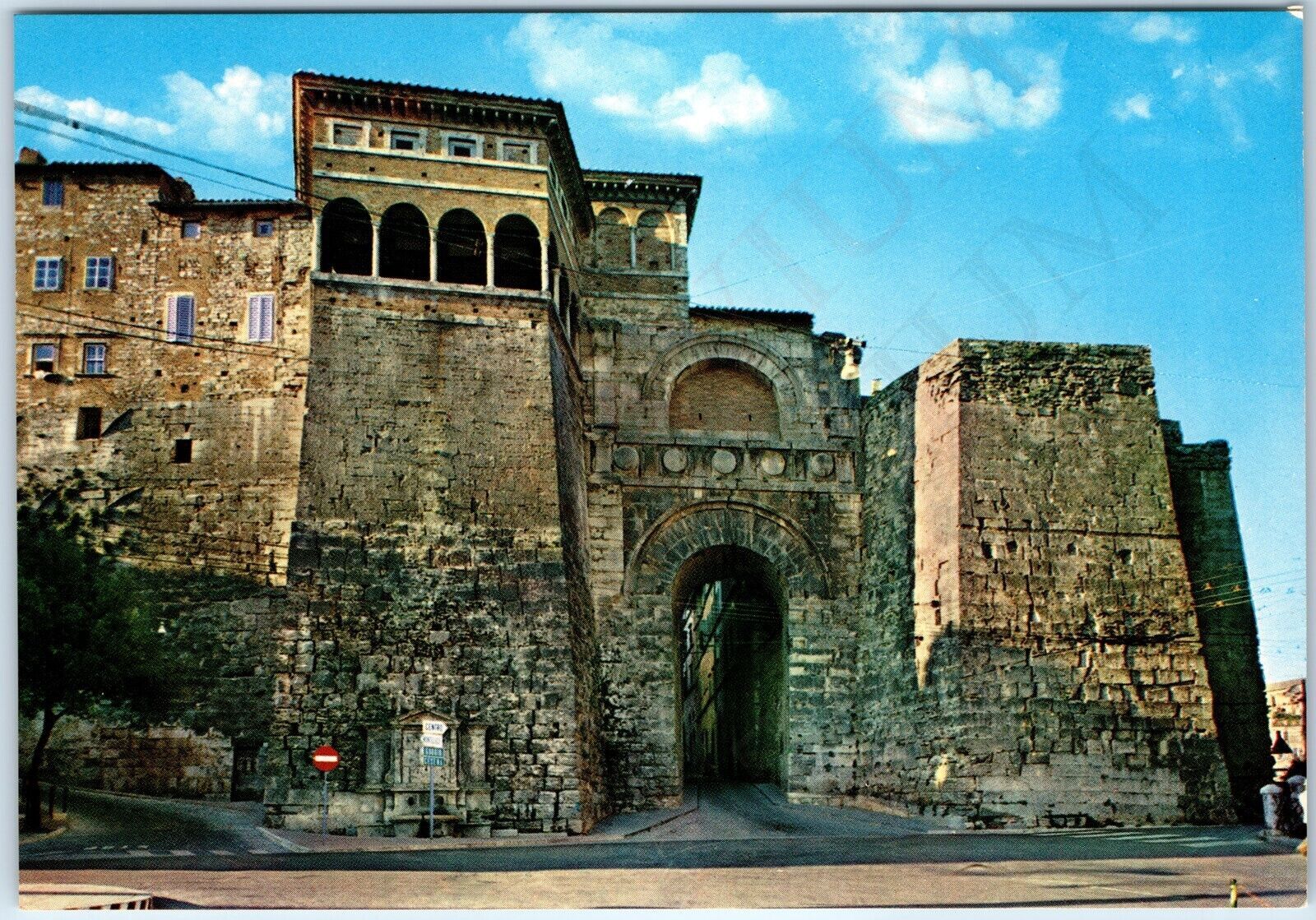 c1970s Perugia, Italy Etruscian Arch of Augustus Gate Perusia Ancient ...