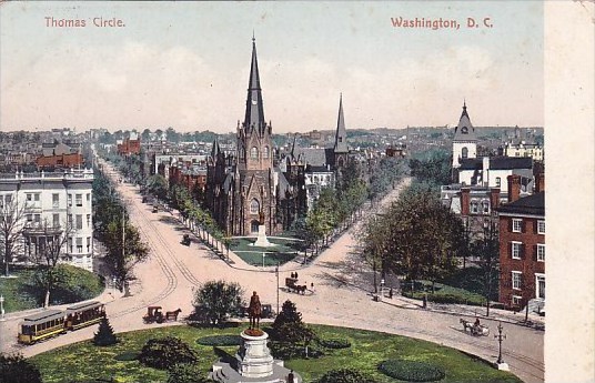 Thomas Circle Washington DC | United States - Washington DC, Postcard ...