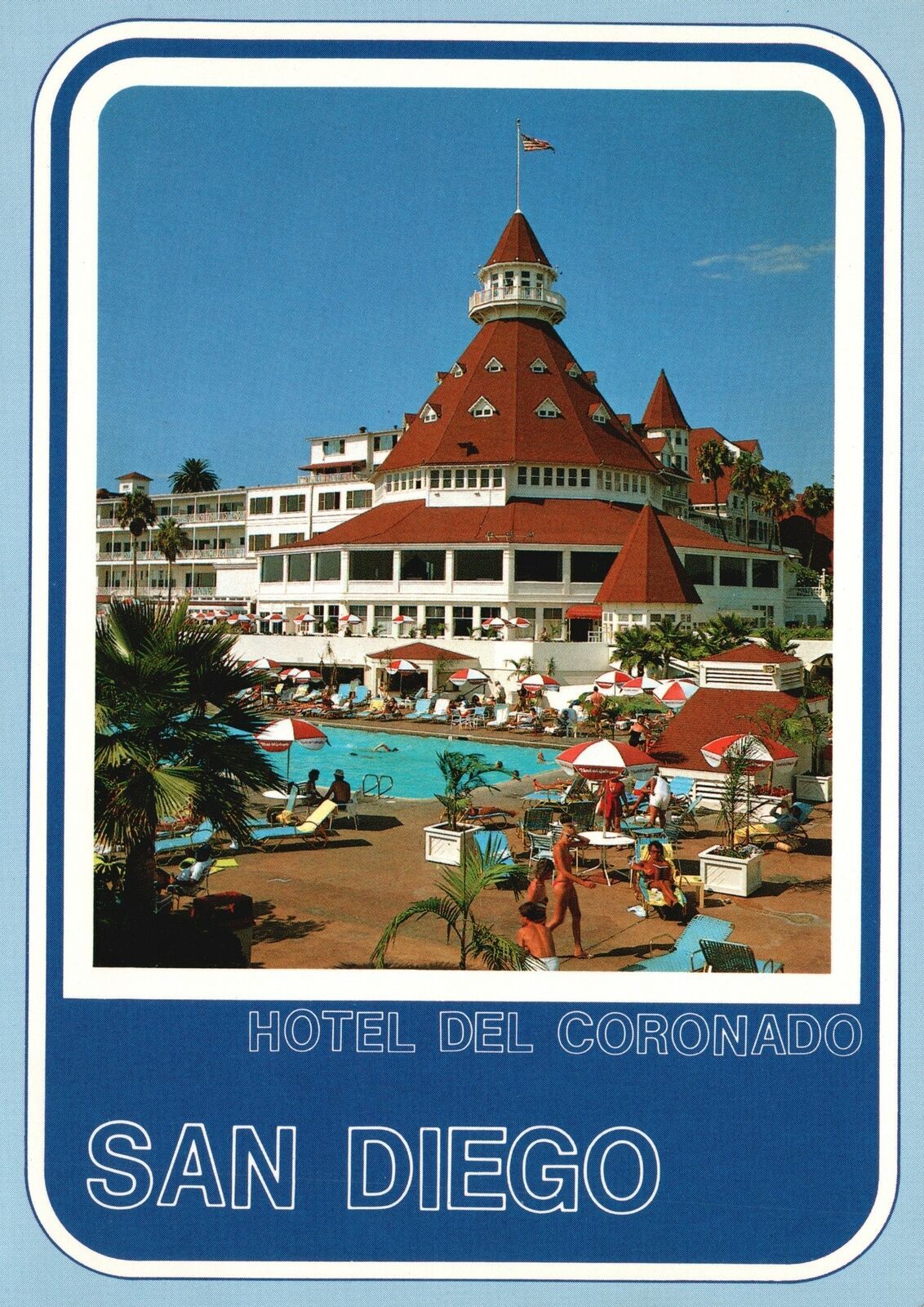 Vintage Postcard Famous Hotel Del Coronado Island San Diego California ...