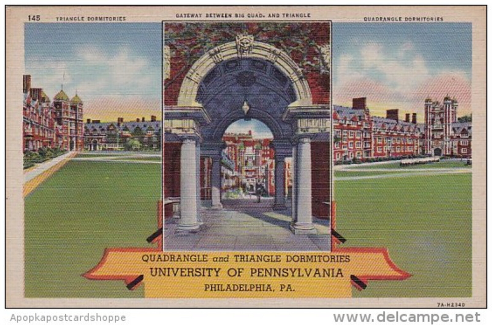 Pennslyvania Philadelphia Quadrangle and Triangle Dormitories ...