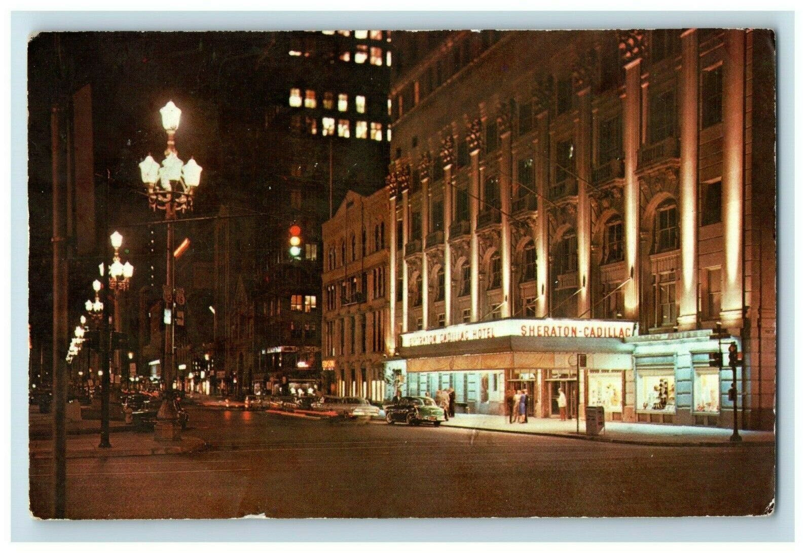 1940s-50s Sheraton Cadillac Hotel Detroit Michigan Largest Vintage ...