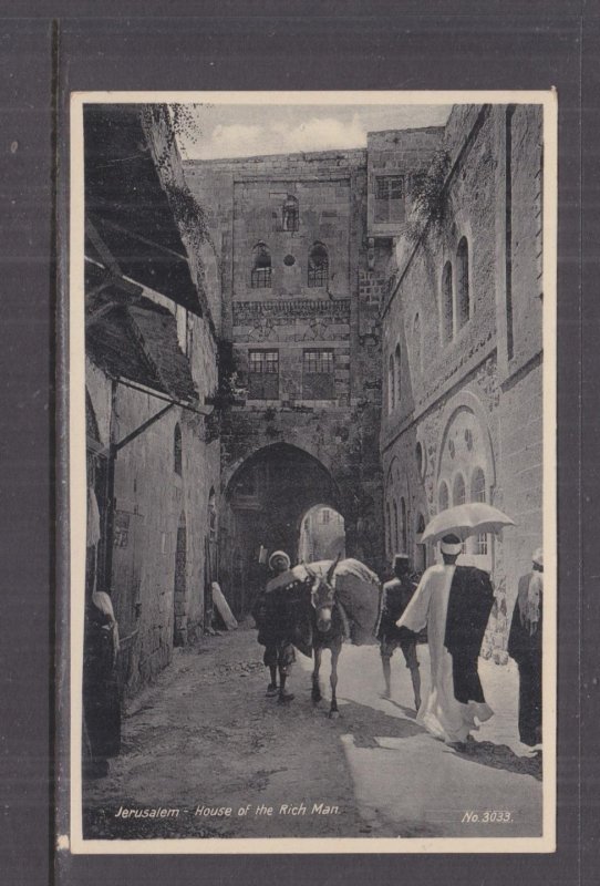 Palestine, Israel, Jerusalem, House of the Rich Man, C1930 Real Photo ...